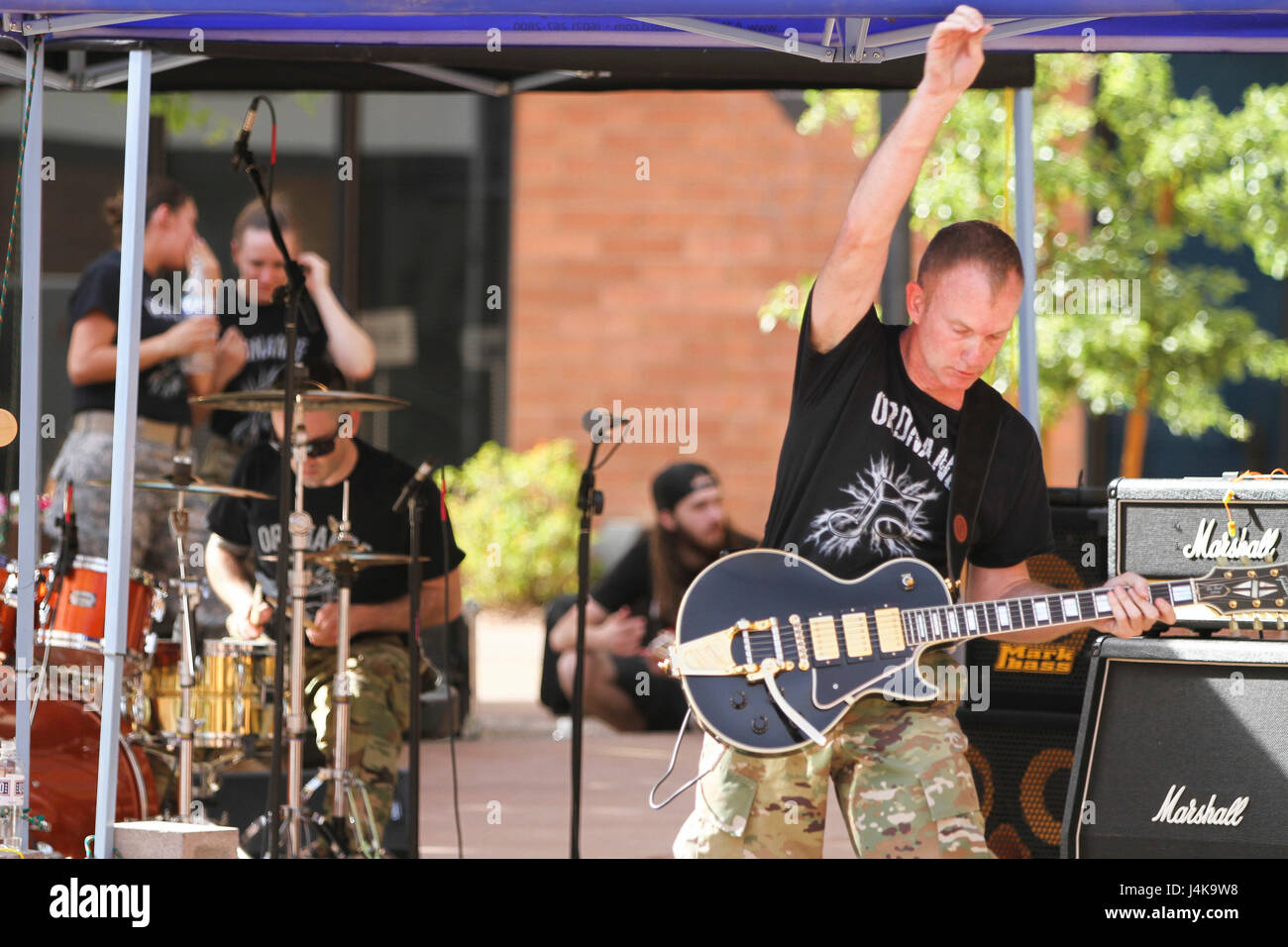 Staff Sgt. Allen Templeton, a guitarist with the Arizona Army National ...