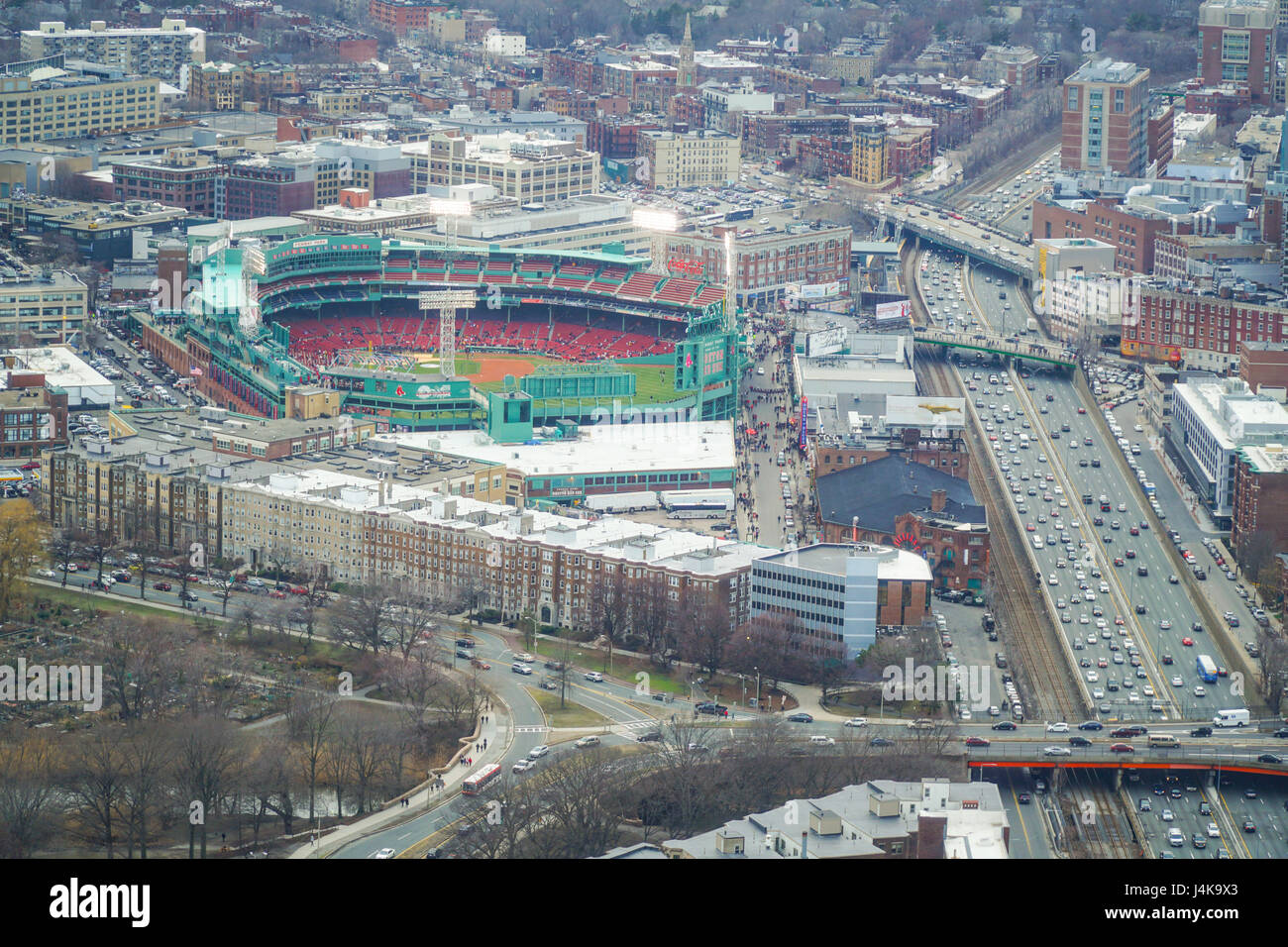 Boston Fenway Park - a famous landmark - BOSTON , MASSACHUSETTS Stock ...