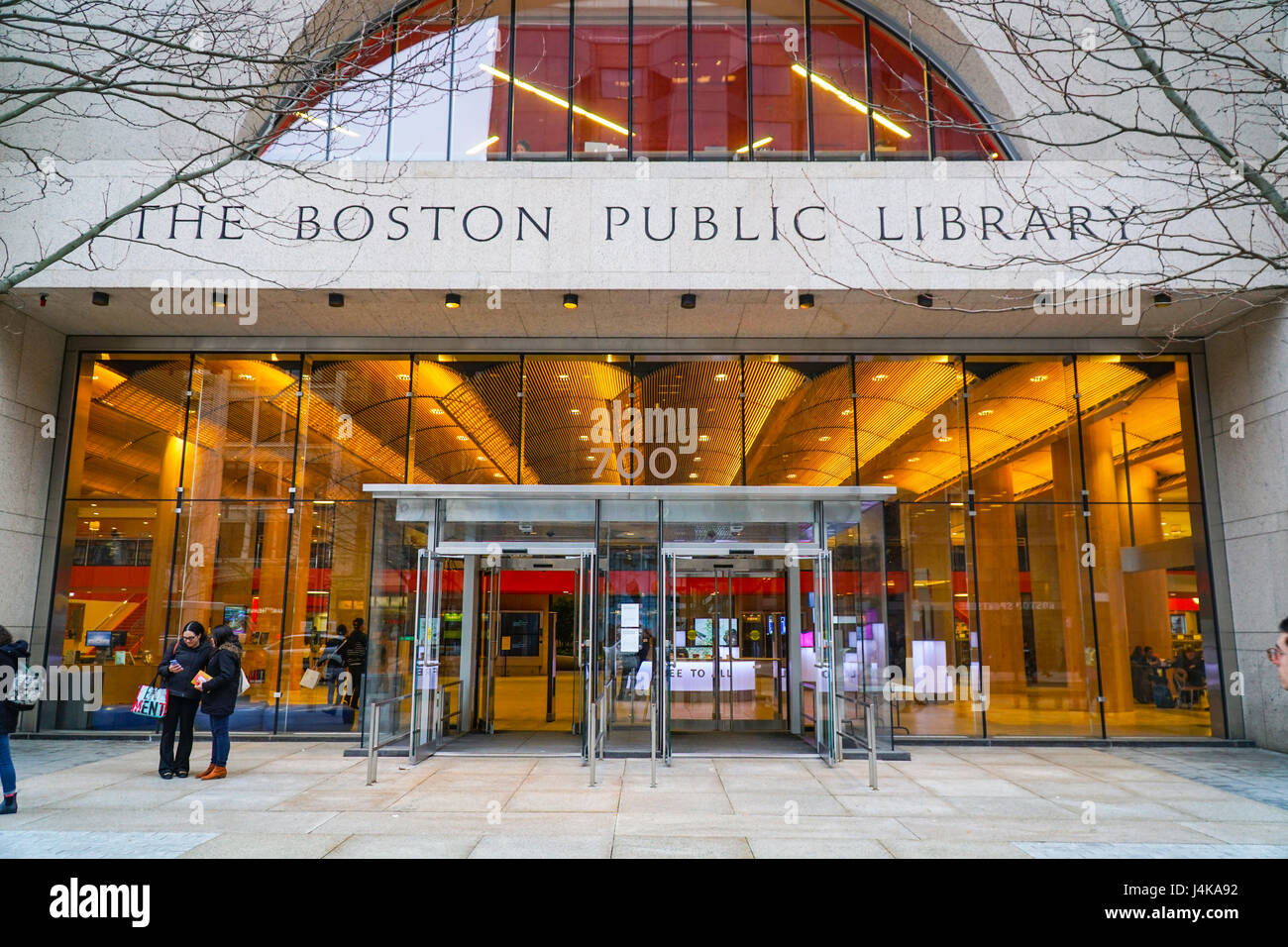 The Boston Public Library - BOSTON , MASSACHUSETTS Stock Photo - Alamy