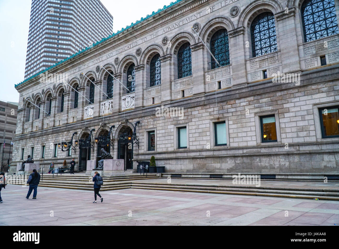 The Boston Public Library - BOSTON , MASSACHUSETTS Stock Photo - Alamy