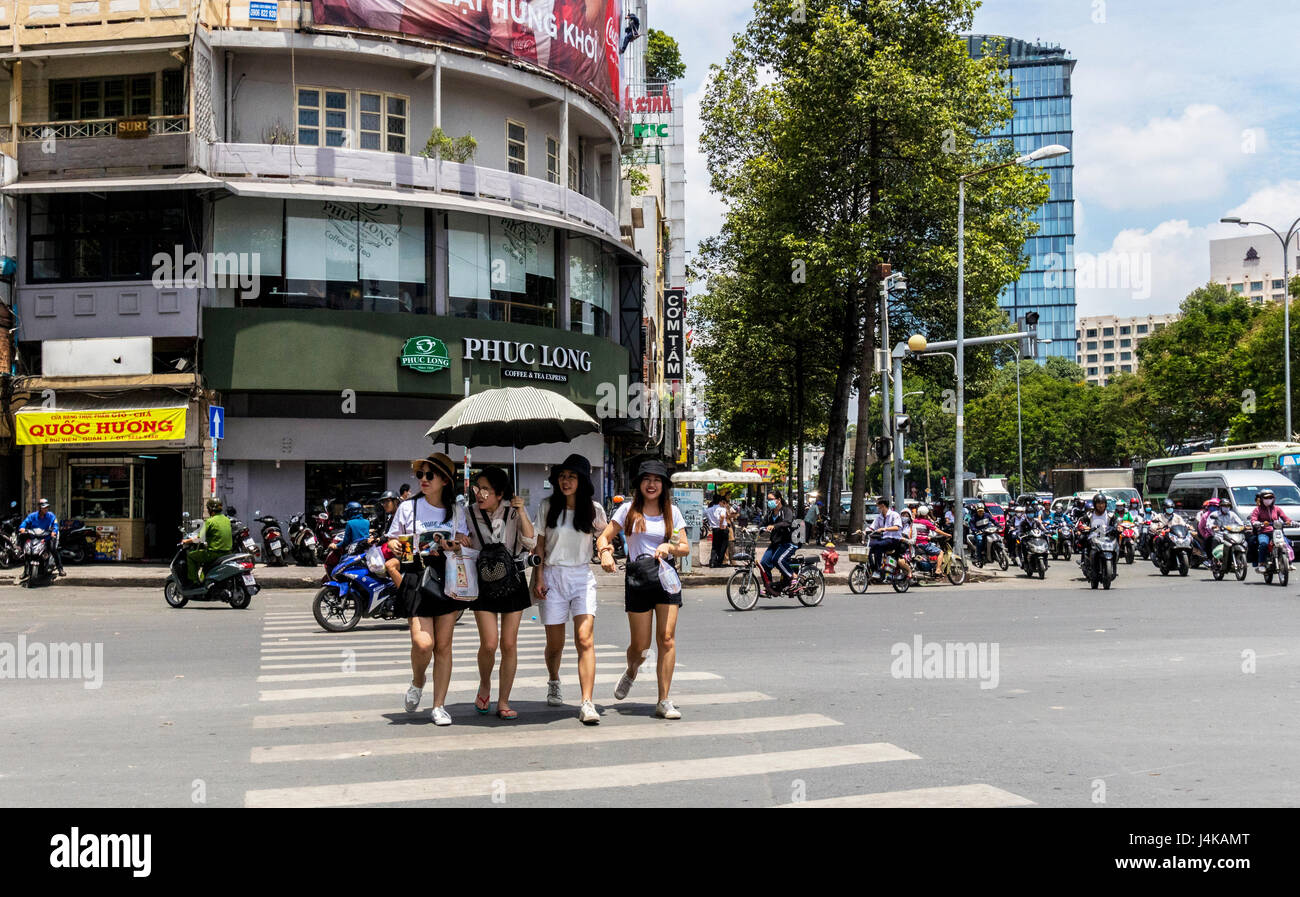 Street life in Saigon Vietnam Stock Photo - Alamy