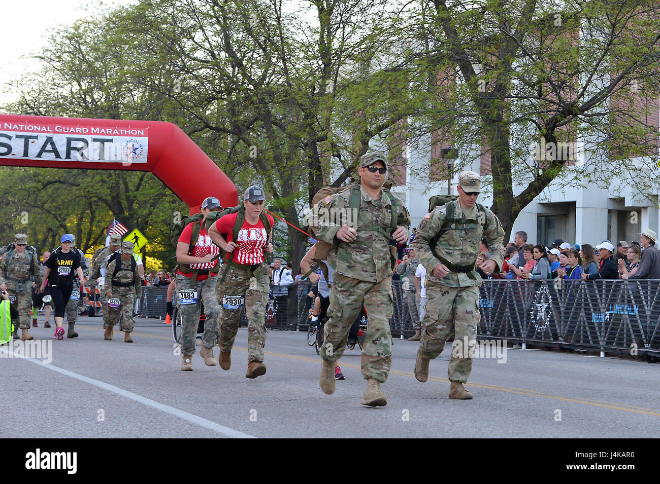Members of the Air and Army National Guard participated in the Lincoln ...