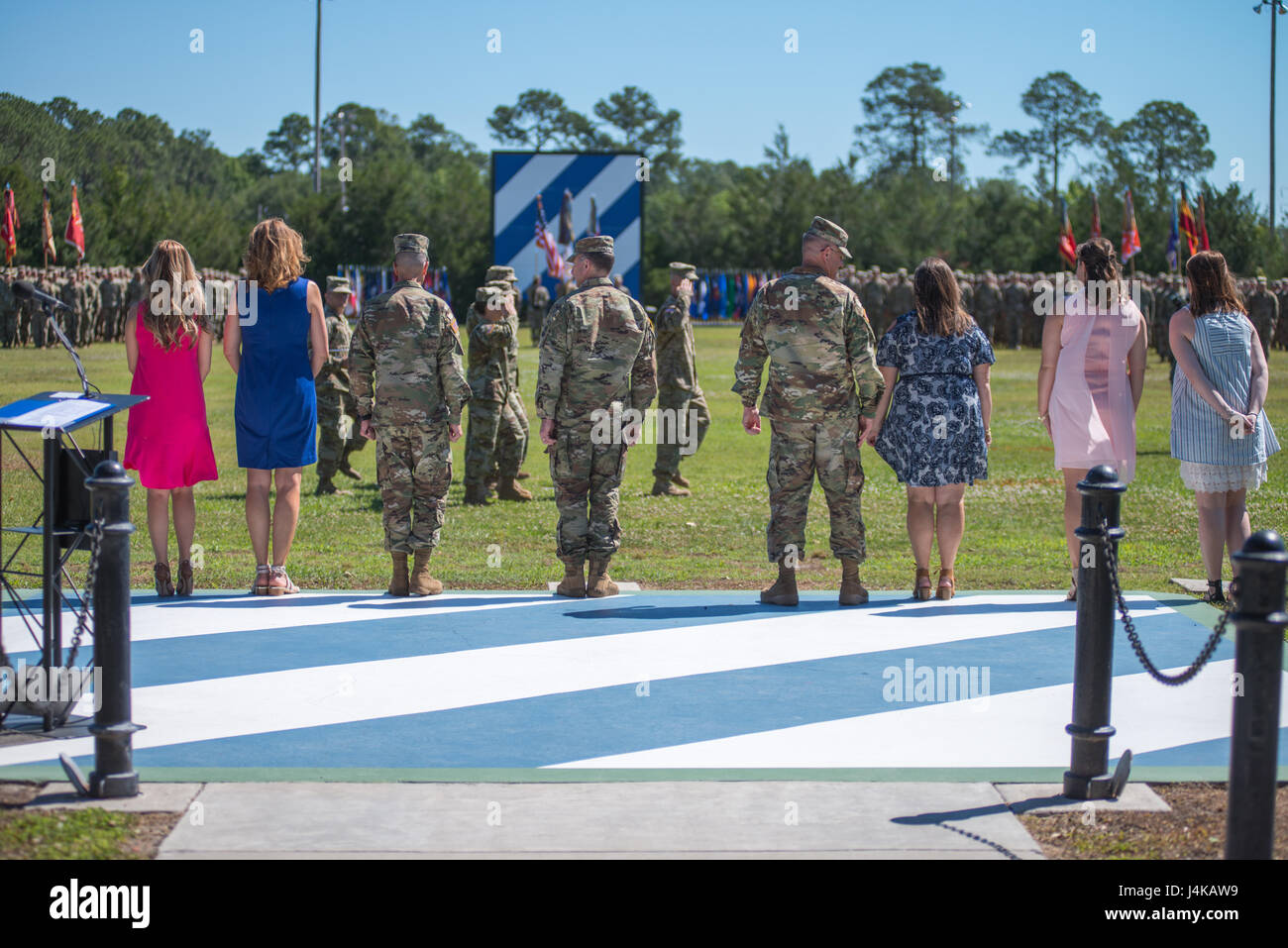 Maj. Gen. Leopoldo Quintas and his family, left, Gen. Robert Abrams and ... Maj. Gen. Leopoldo Quintas and his family, left, Gen. Robert Abrams and ...