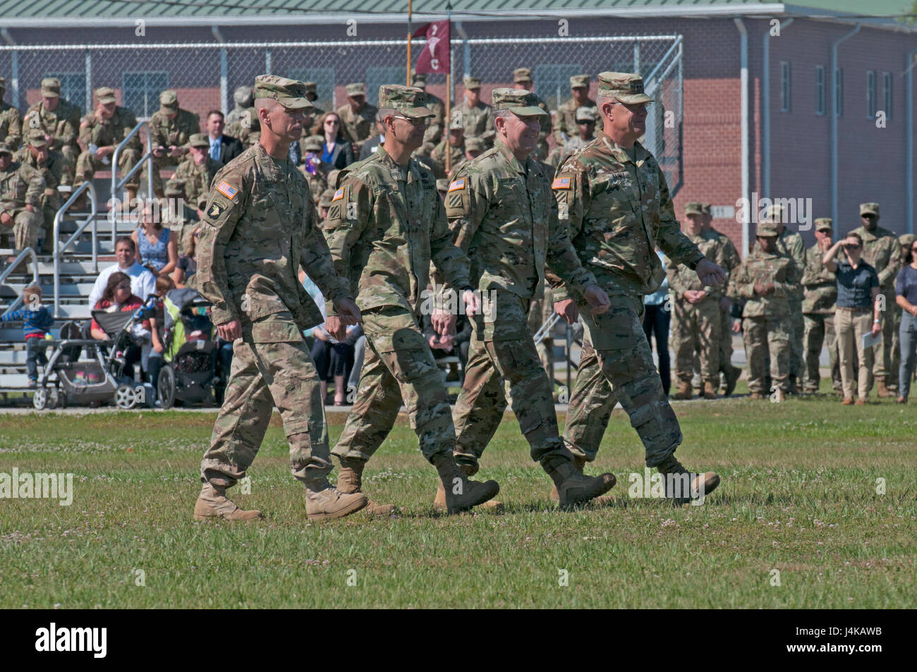 The reviewing party for the 3rd Infantry Division change of command ...