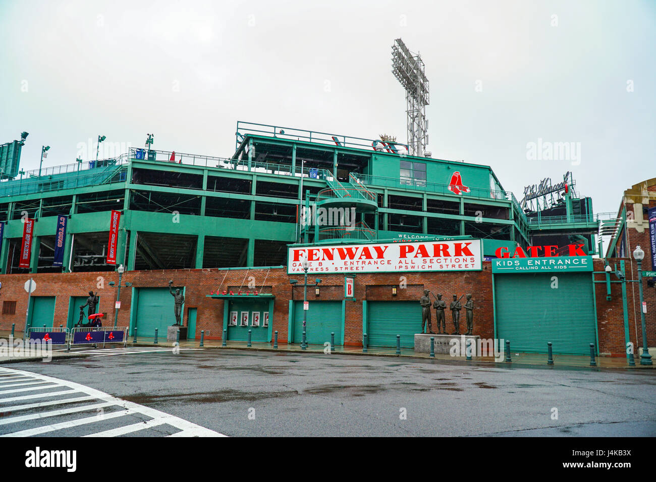 The famous Fenway Park stadium in Boston - BOSTON , MASSACHUSETTS Stock ...