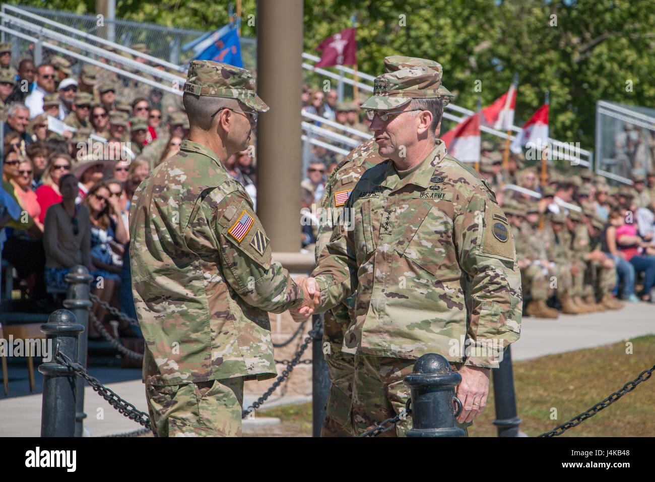 Gen. Robert Abrams (right), commander of U.S. Army Forces Command and ...
