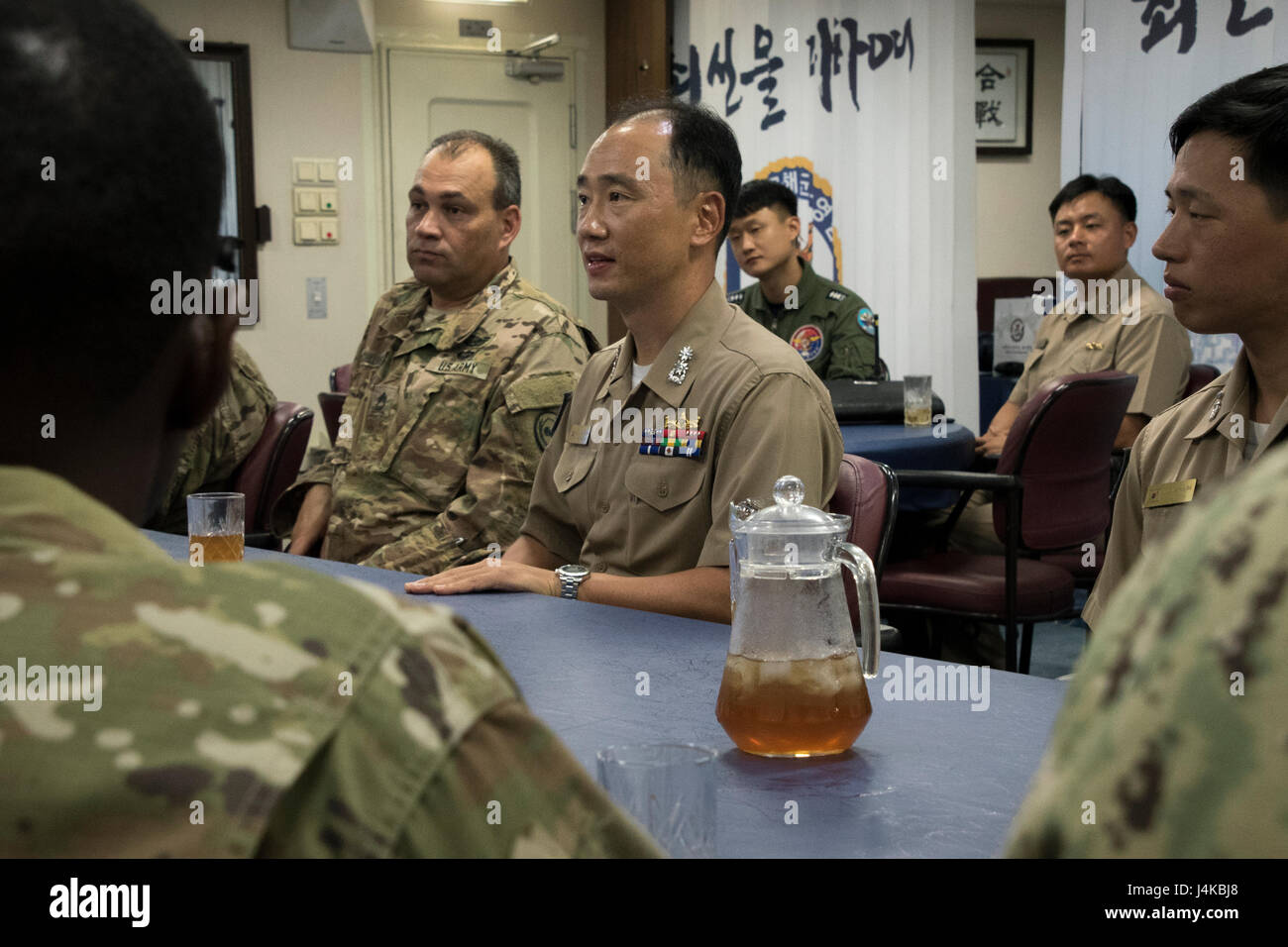 South Korean Navy Capt. Kim Kyung-Ryul, Commander of the Republic of ...