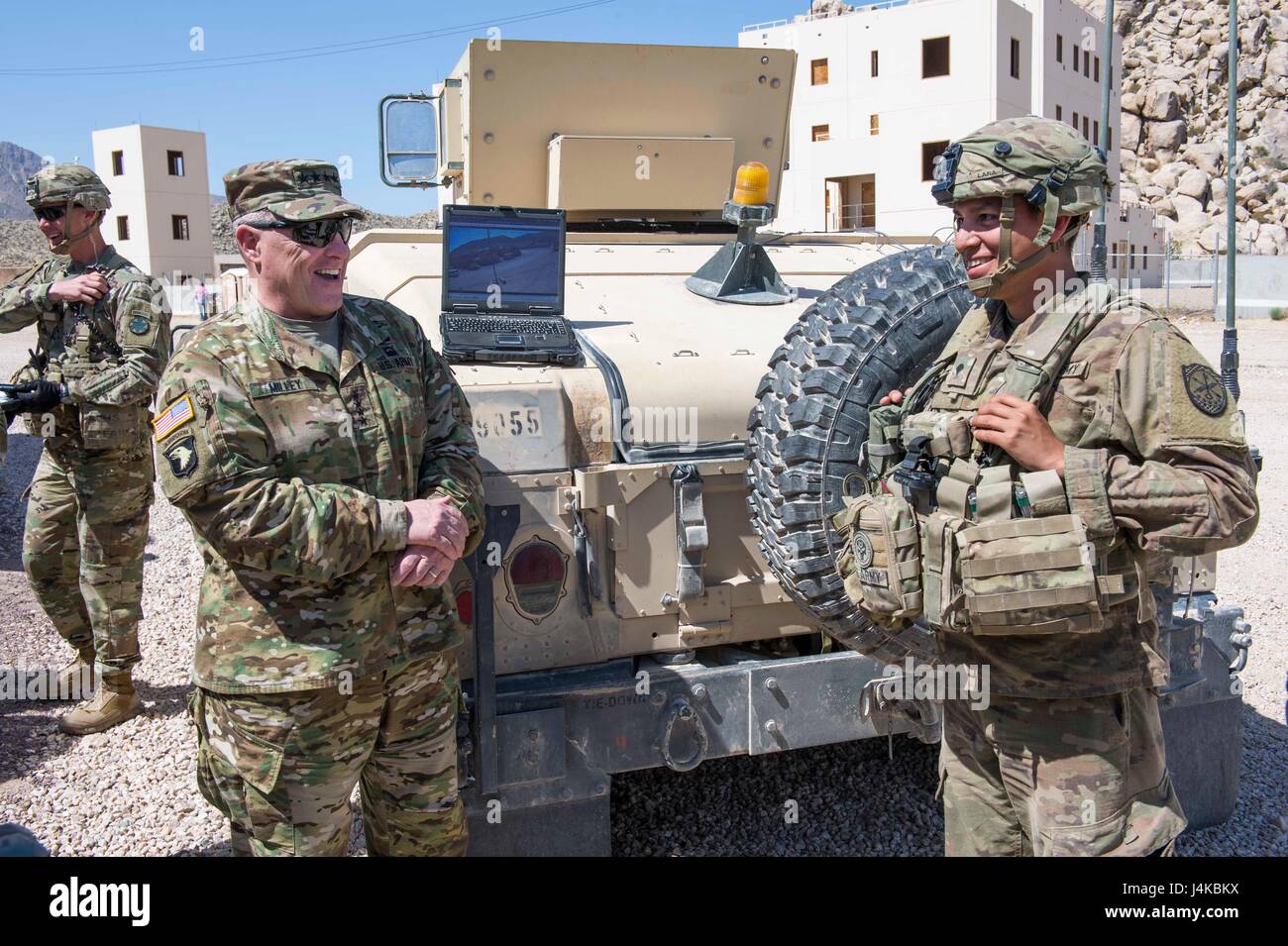 U.S. Army Chief of Staff Gen. Mark A. Milley shares a laugh with ...