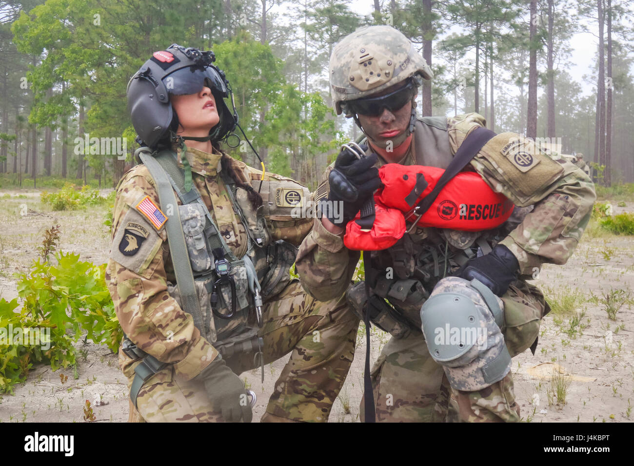 A flight medic with "All-American DUSTOFF," 3rd General Support ...