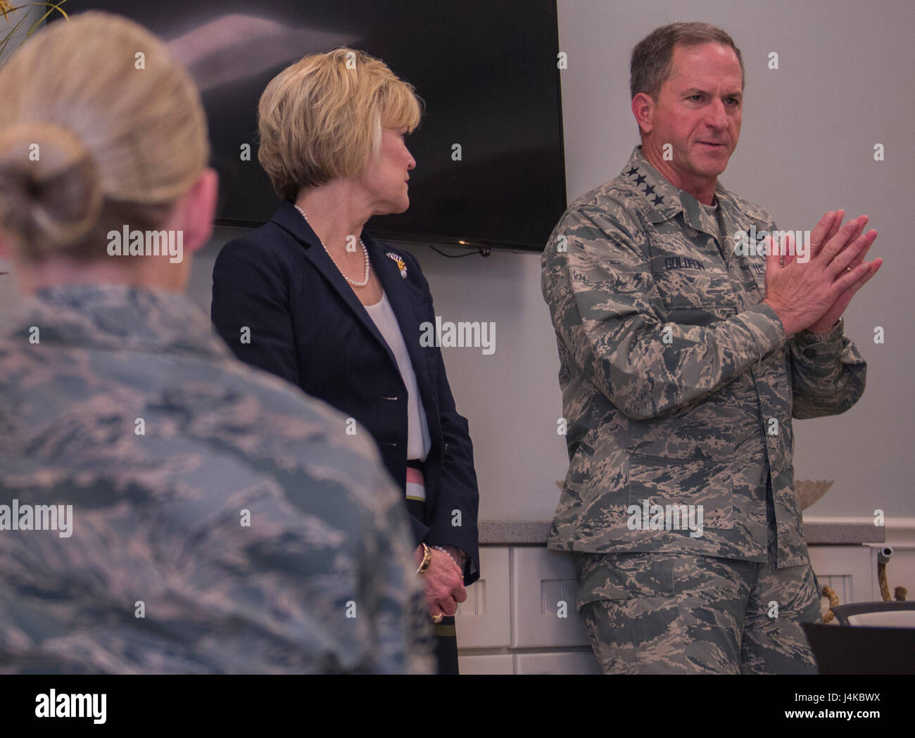 Air Force Chief of Staff Gen. David L. Goldfein and his spouse, Dawn ...