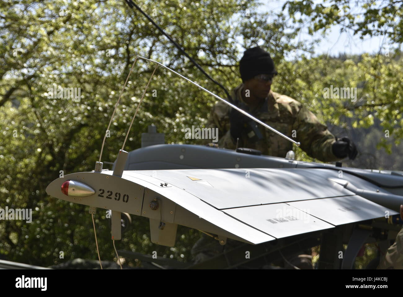 U.S. Army Sgt. Phillip Marlowe, Unmanned Aerial Vehicle (UAV) crew ...