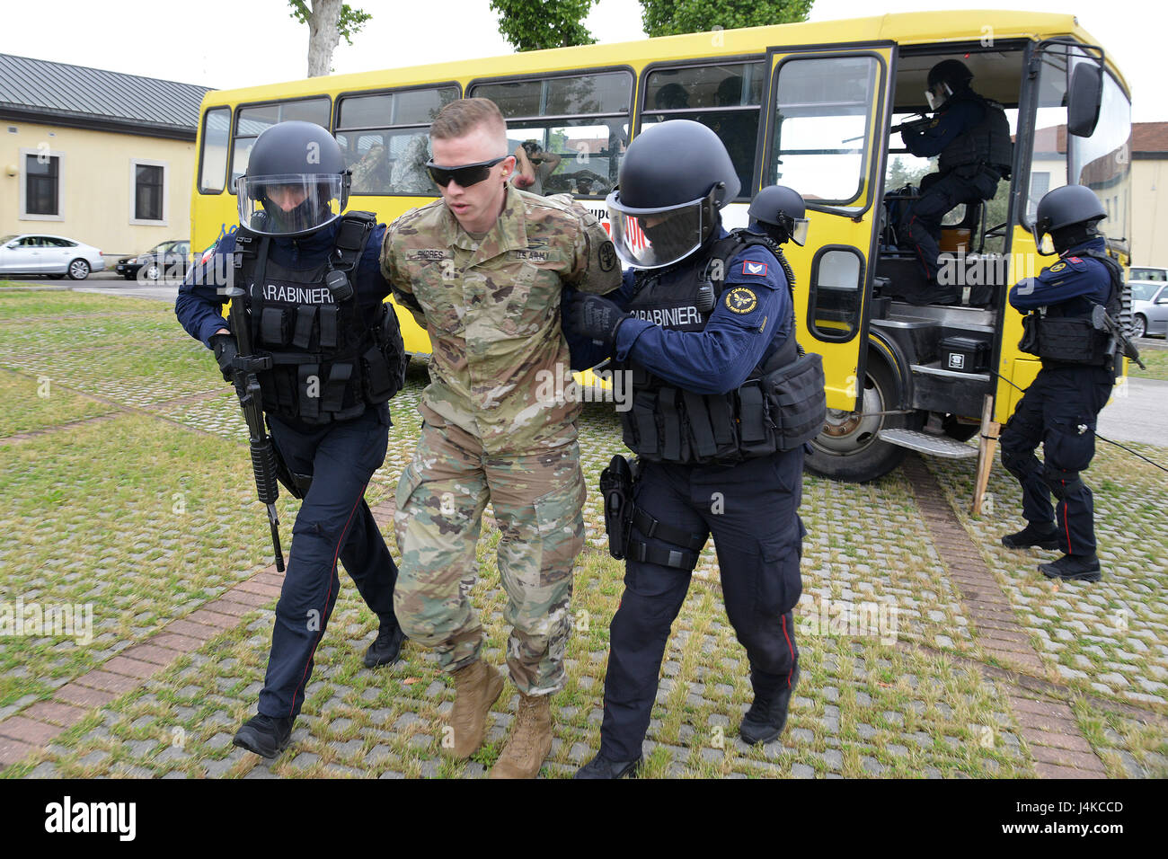 Italian Carabinieri “API”, Aliquota Primo Intervento, during the Lion ...