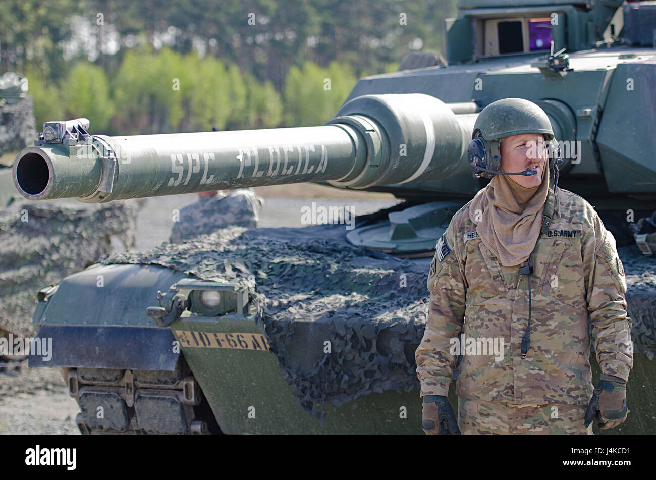 A tank platoon assigned to 1st Battalion, 66th Armor Regiment, 3rd ...