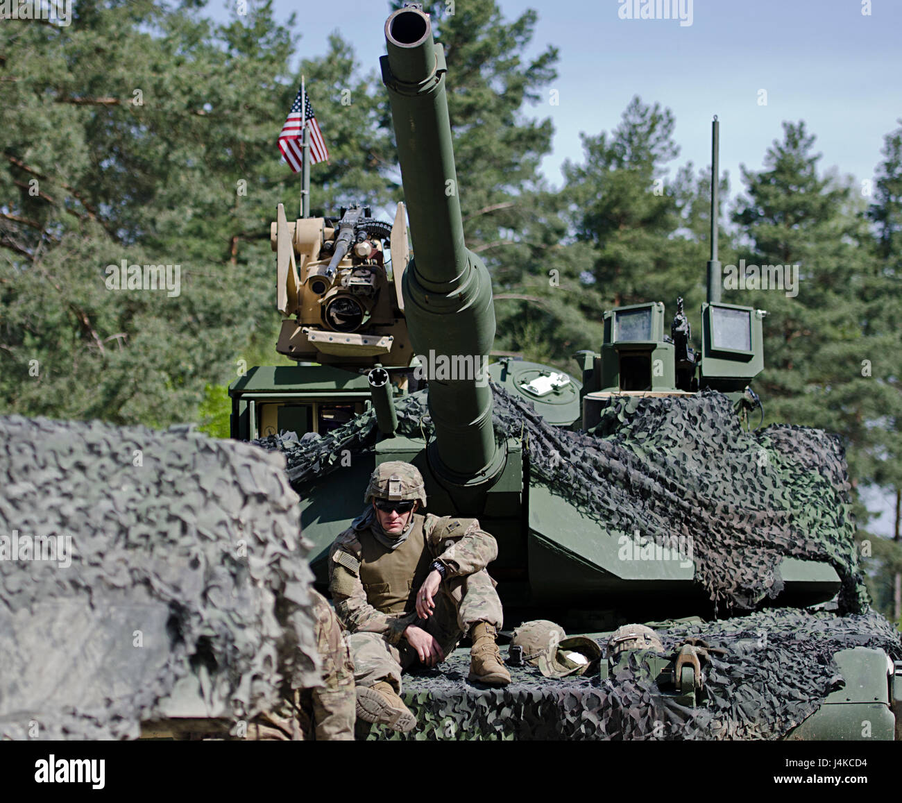 A tank platoon assigned to 1st Battalion, 66th Armor Regiment, 3rd ...