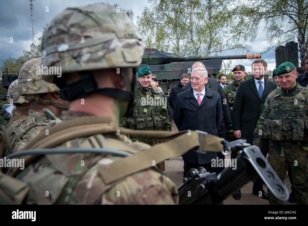 Secretary of Defense Jim Mattis meets with German, Lithuanian, Dutch ...