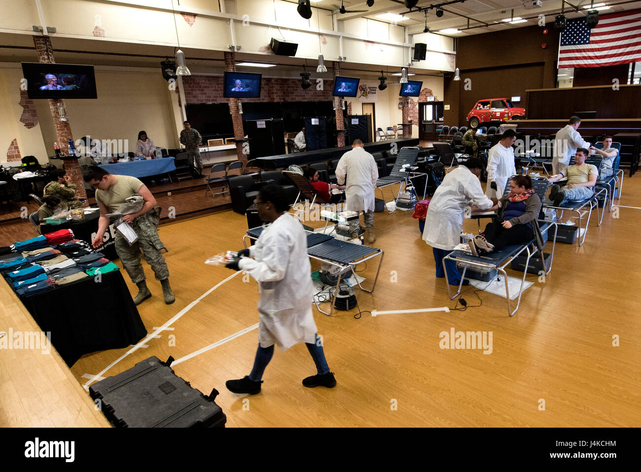 The Armed Services Blood Program Europe hosts a blood drive in the ...
