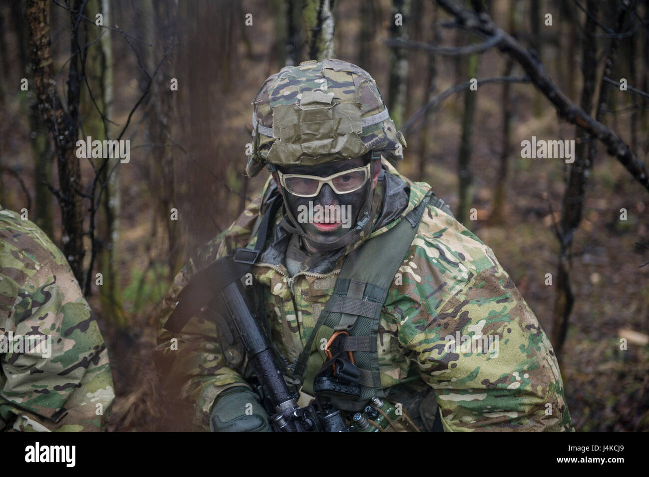 Alaska Soldiers From The 6th Engineer Battalion High Resolution Stock ...