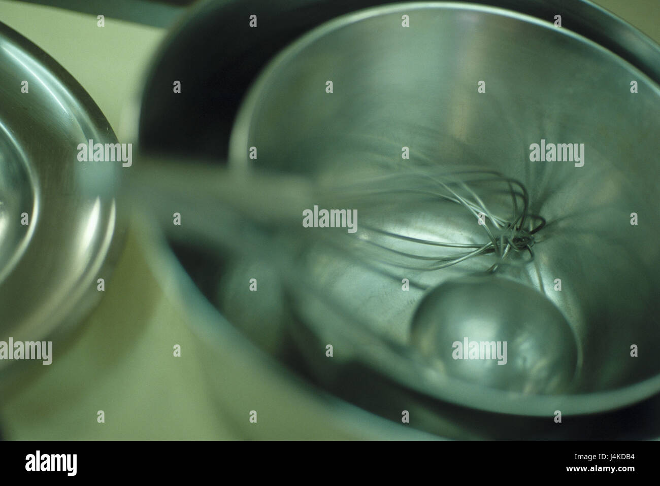 Cooking dishes, stainless steel cuisine, detail, cooking implements ...