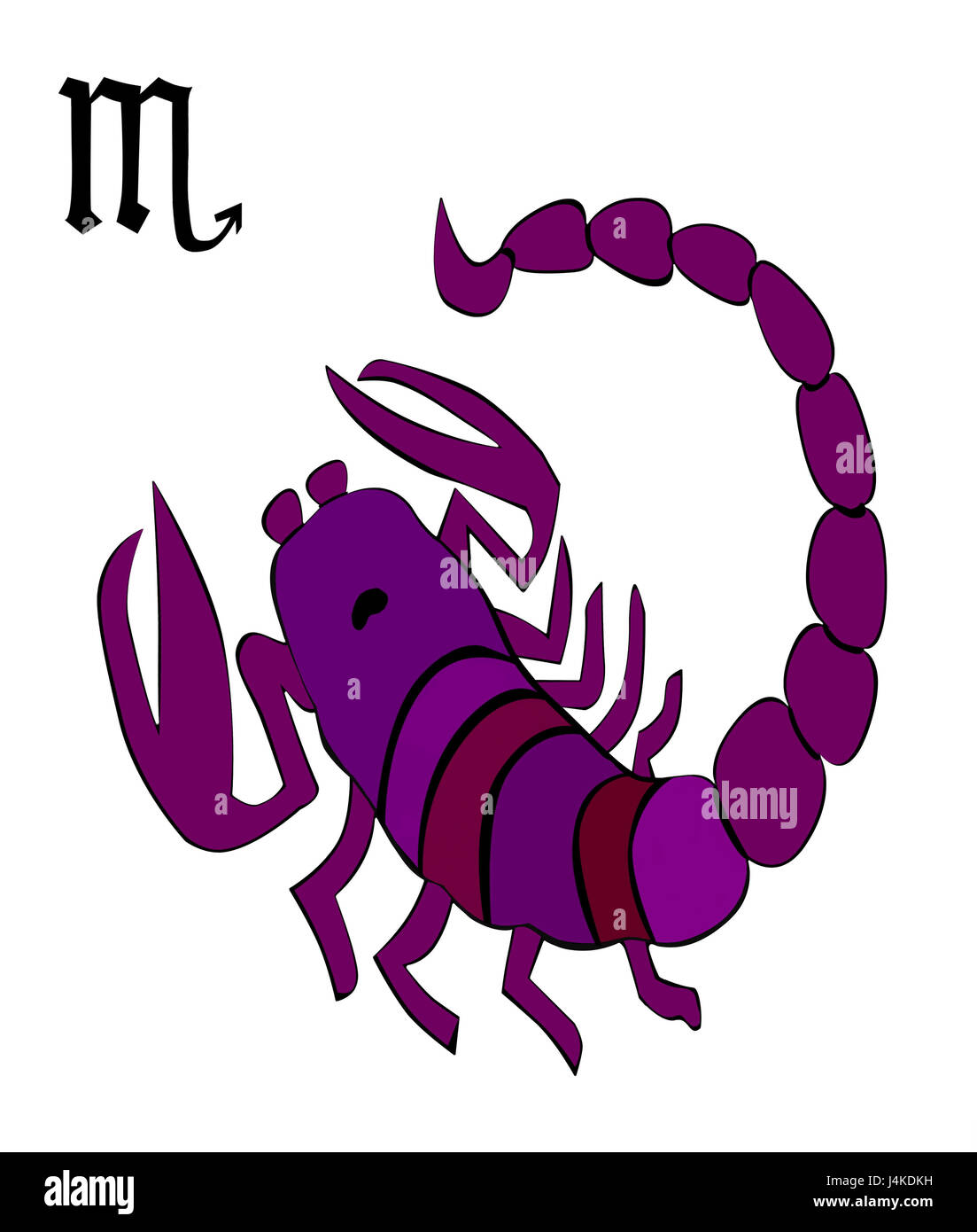 Illustration, Stern's character, scorpion sign of the zodiac, ecliptic ...