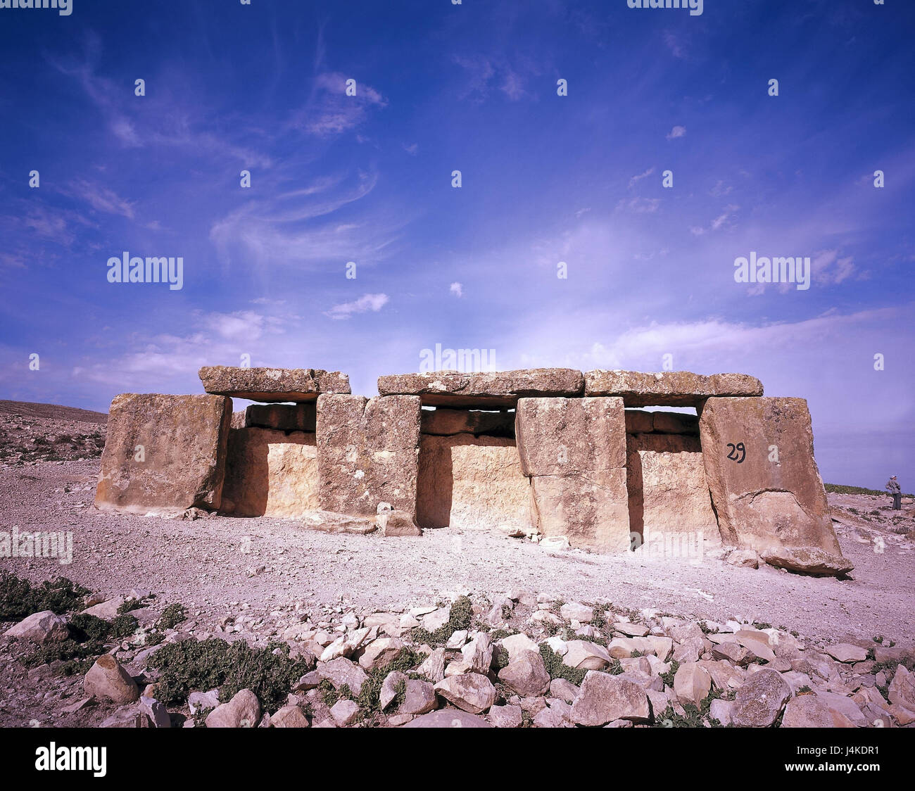 Tunisia, Maktar, Elles, megalithic grave Africa, scenery, megalithic ...