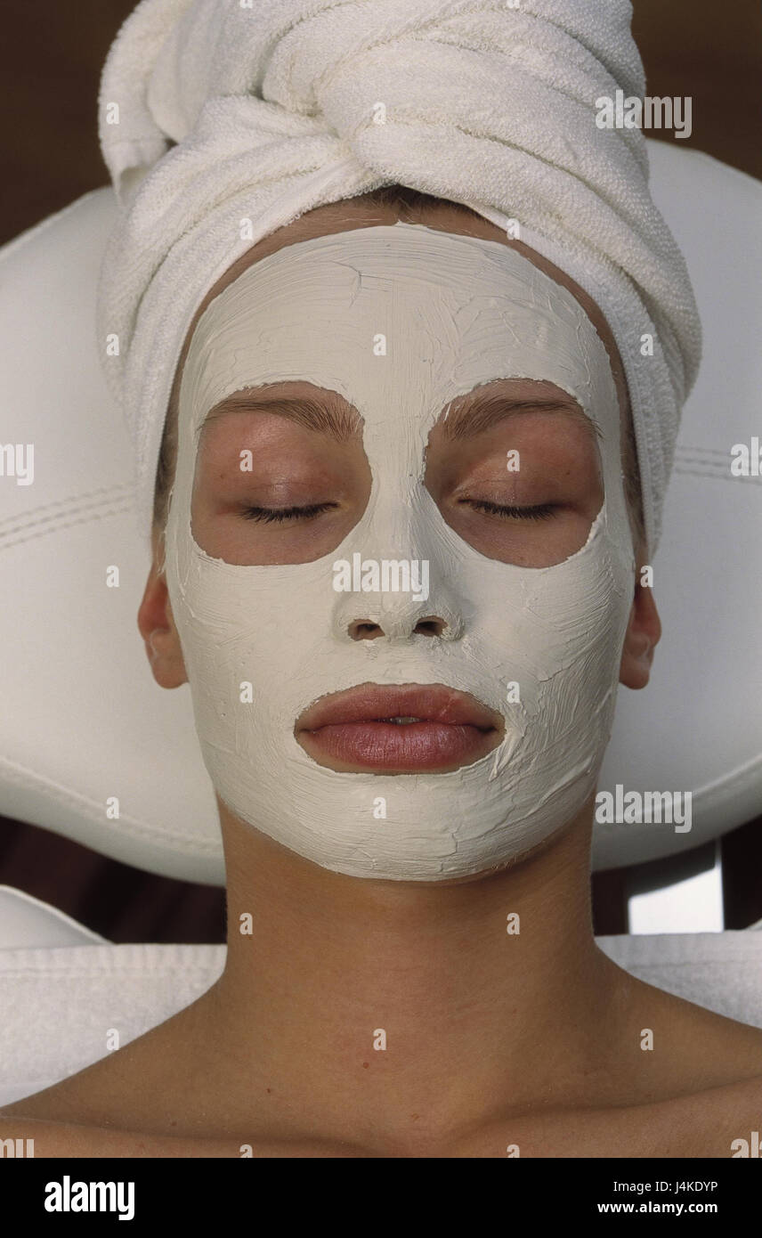 Woman, mask, relax eyes closed, cosmetics, mask, beauty, beauty care ...