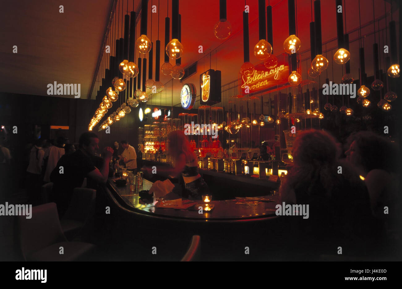 Austria, Vienna, night club 'national garden', counter, services ...