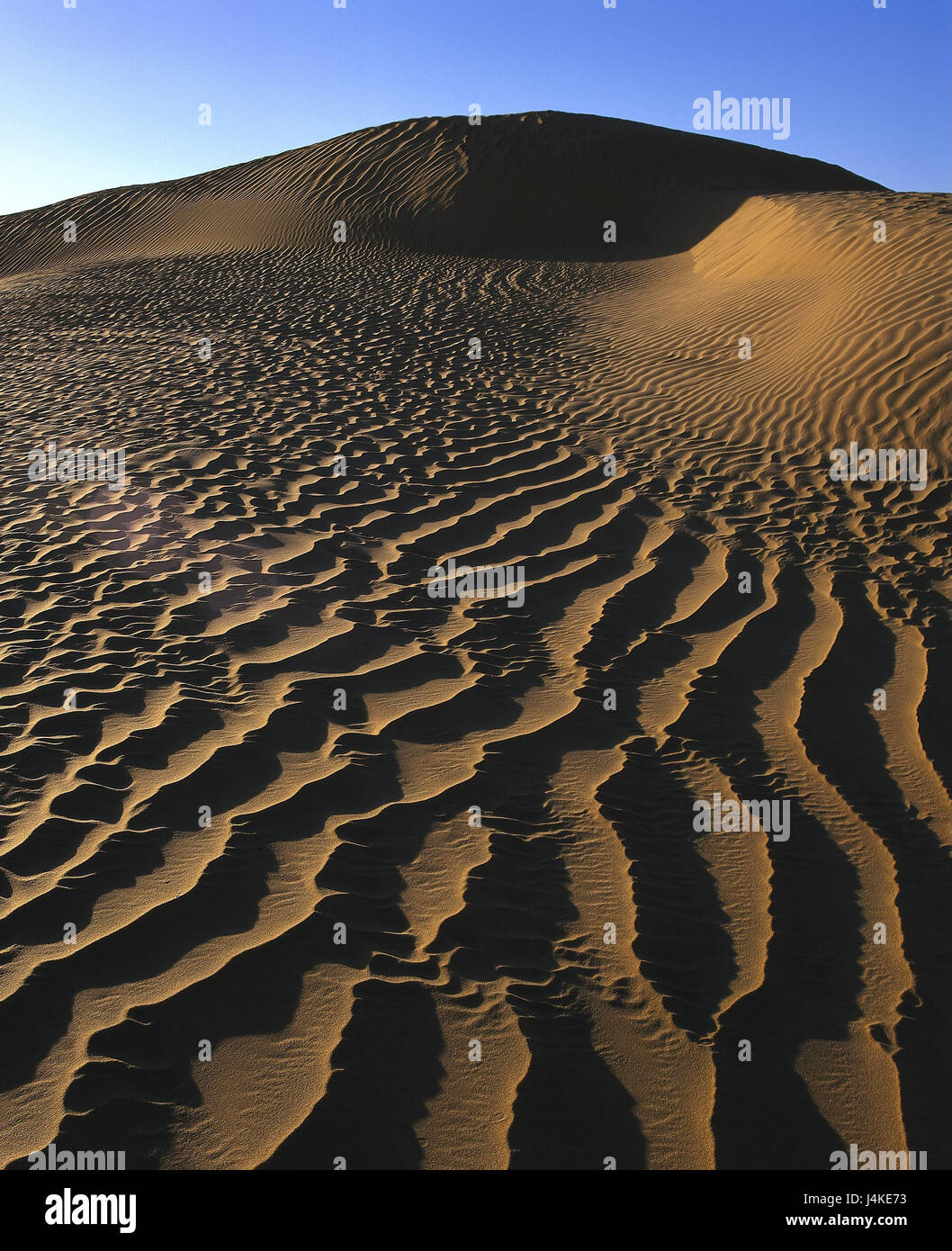 Algeria, Sahara, Gassi Touil, dune scenery, Rippelmarken Africa ...