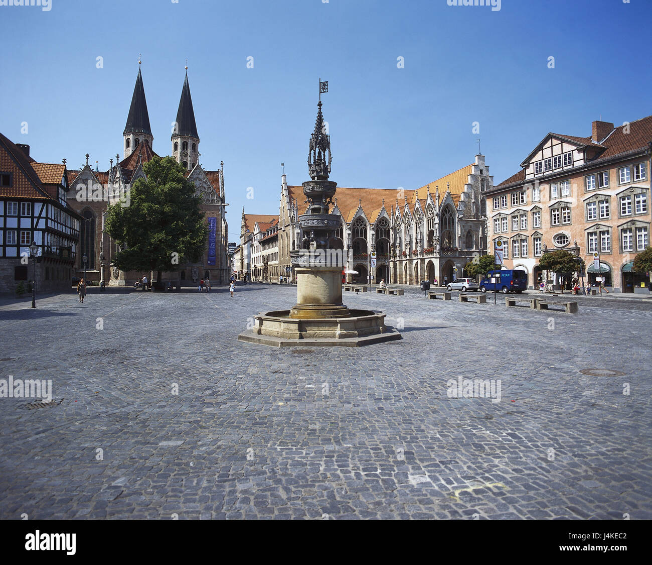 Germany, Lower Saxony, Brunswick, Old Town market, Old Town city hall ...