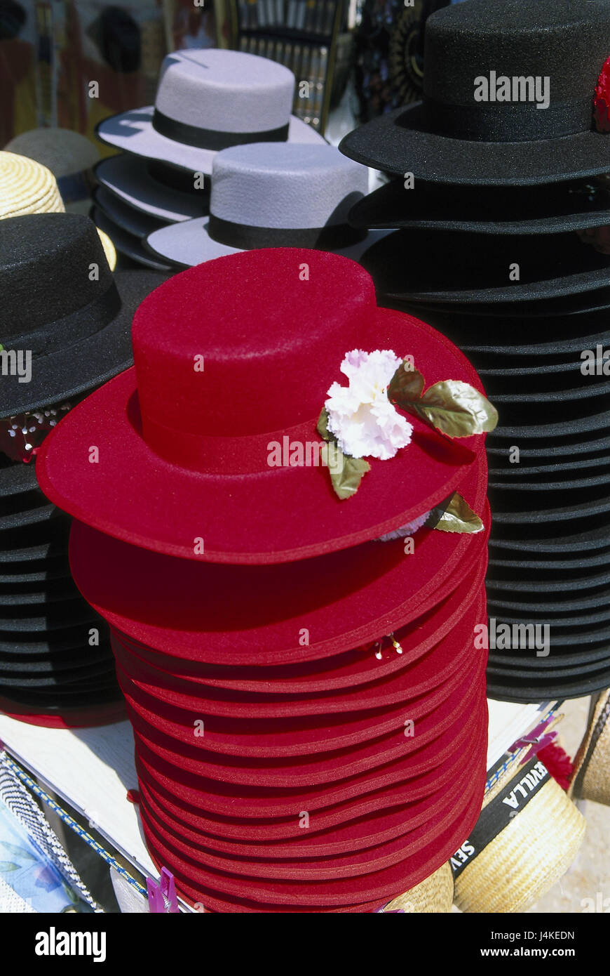 Spain, Andalusia, sales, hats Europe, Andalucia, headgears, care ...