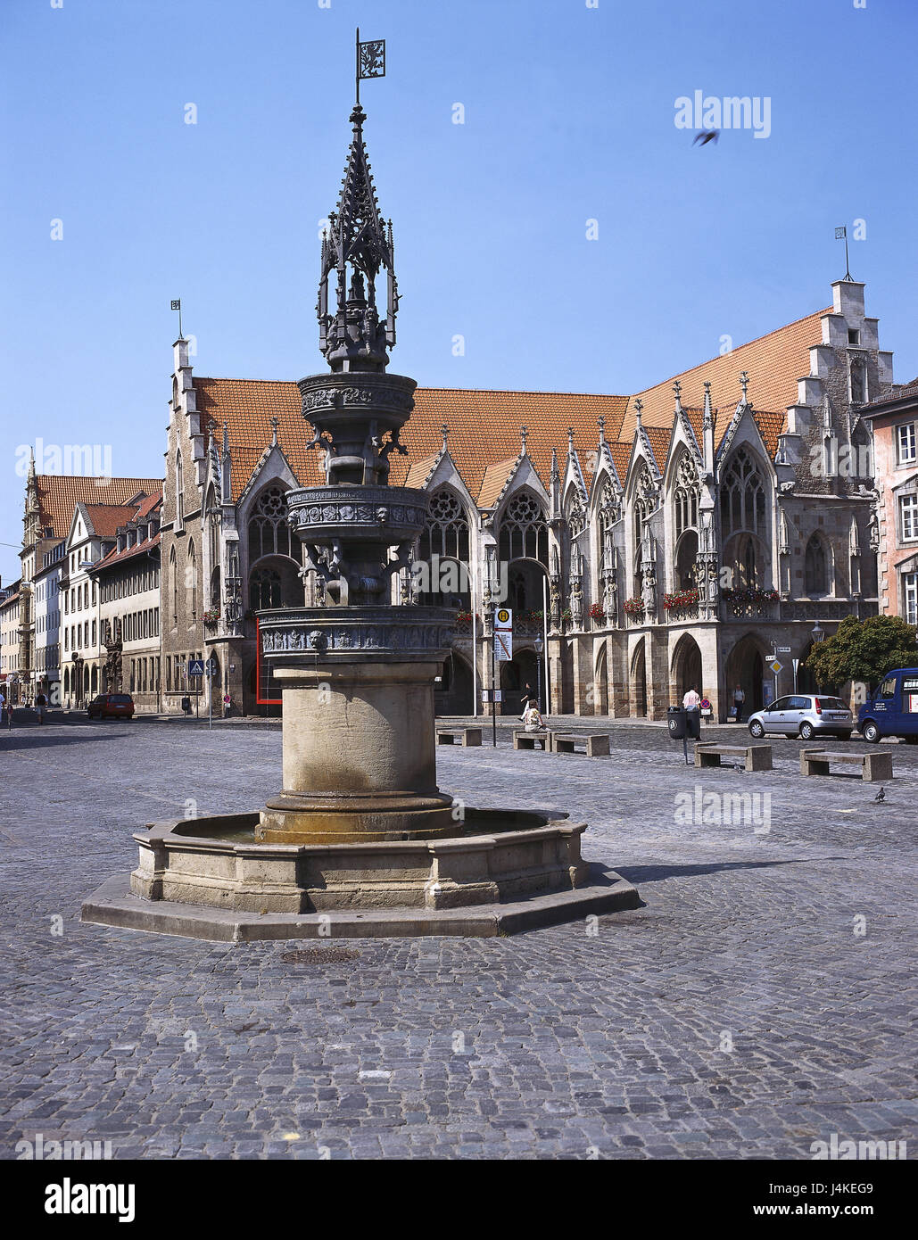 Germany, Lower Saxony, Brunswick, Old Town market, Old Town city hall ...