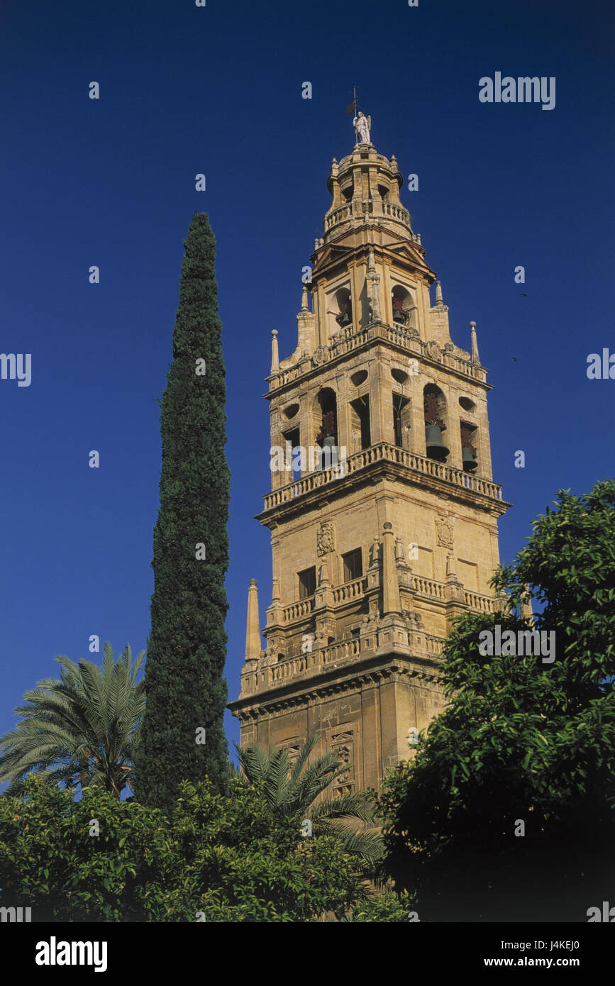Spain, Andalusia, Cordoba, Mezquita, 'Giralda', view Europe, Andalucia ...