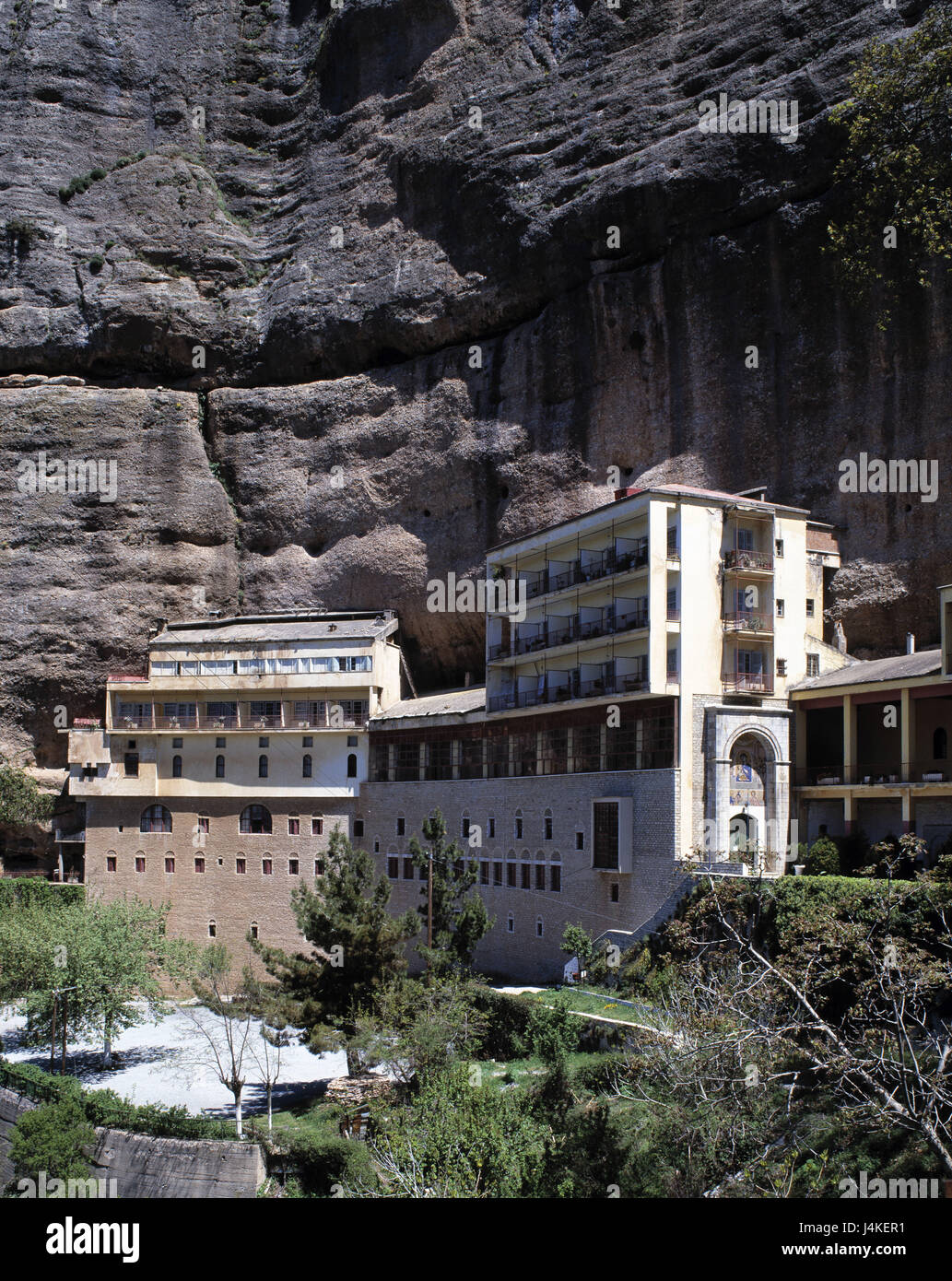 Cloister of mega spileon europe hi-res stock photography and images - Alamy