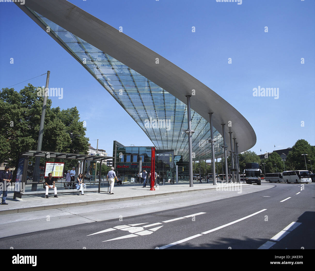 Germany, Hamburg, central station, Europe ZOB, Hanseatic town, town ...