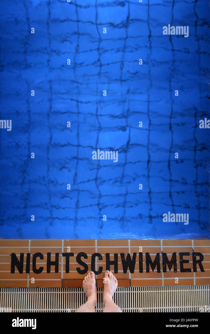 Swimming-pool, cymbal margin, water, beginners' pool, detail, feet bath ...