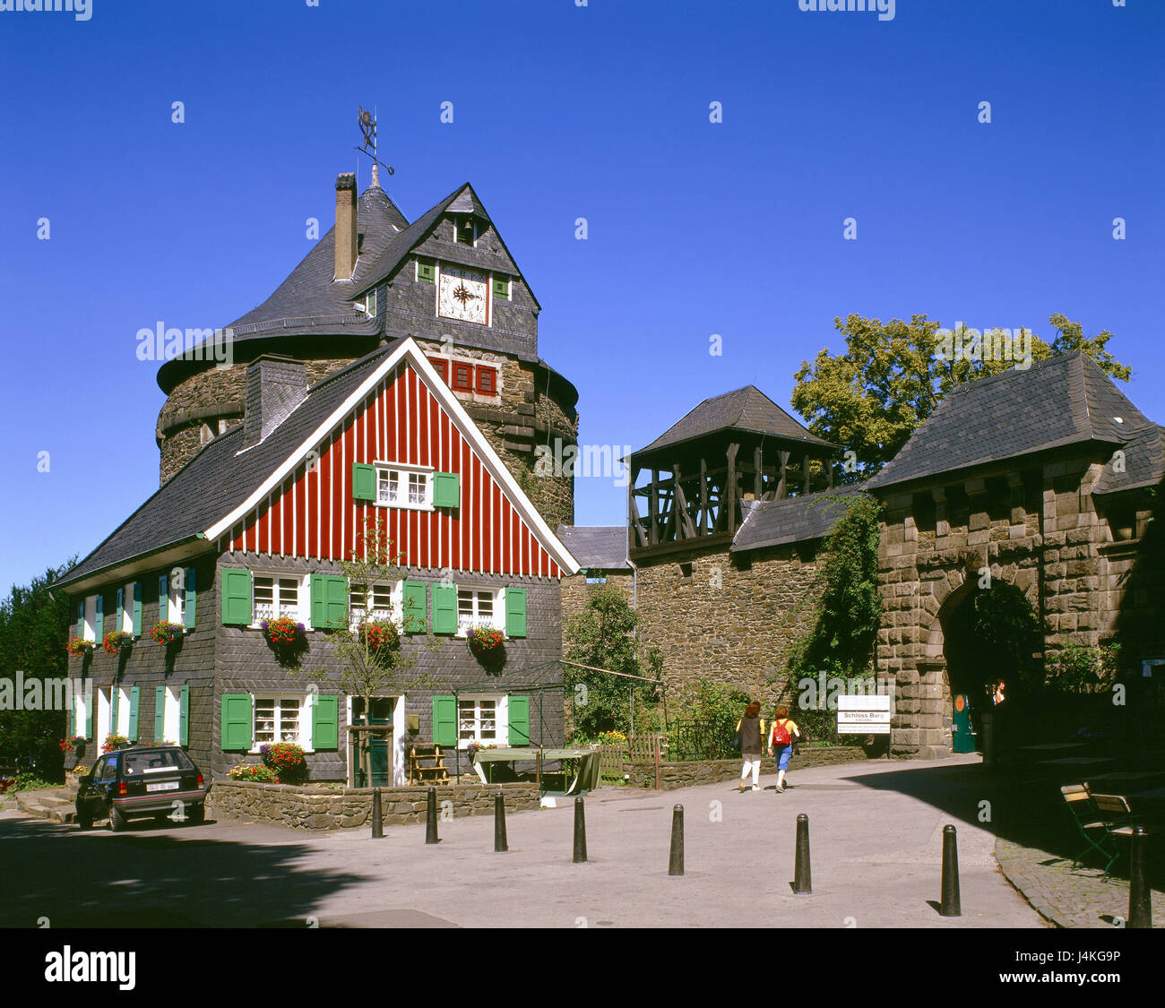 Germany, North Rhine-Westphalia, Solingen, part of town castle, lock ...