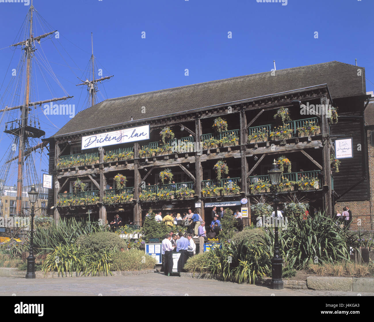 Great Britain, England, London, St. Katherine of dock, Dickens Inn ...