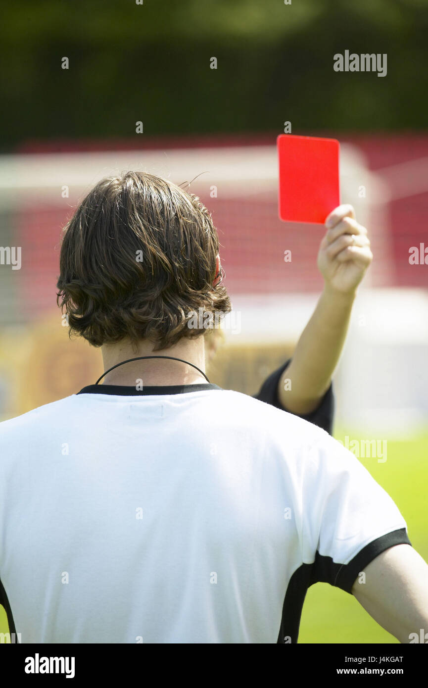 Red card football hi-res stock photography and images - Alamy