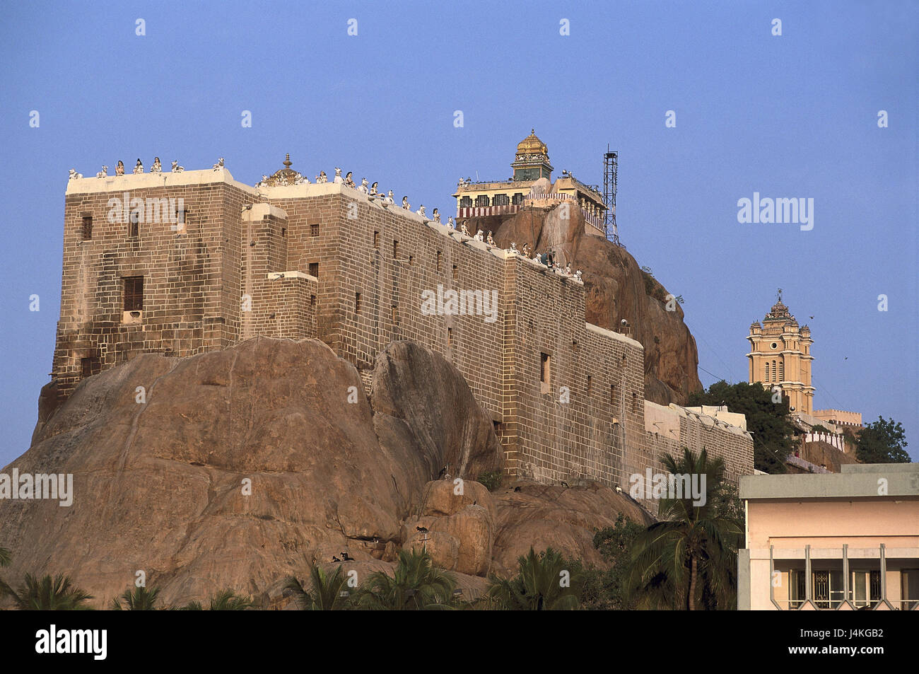 India tamil nadu tiruchirappalli rock hi-res stock photography and ...
