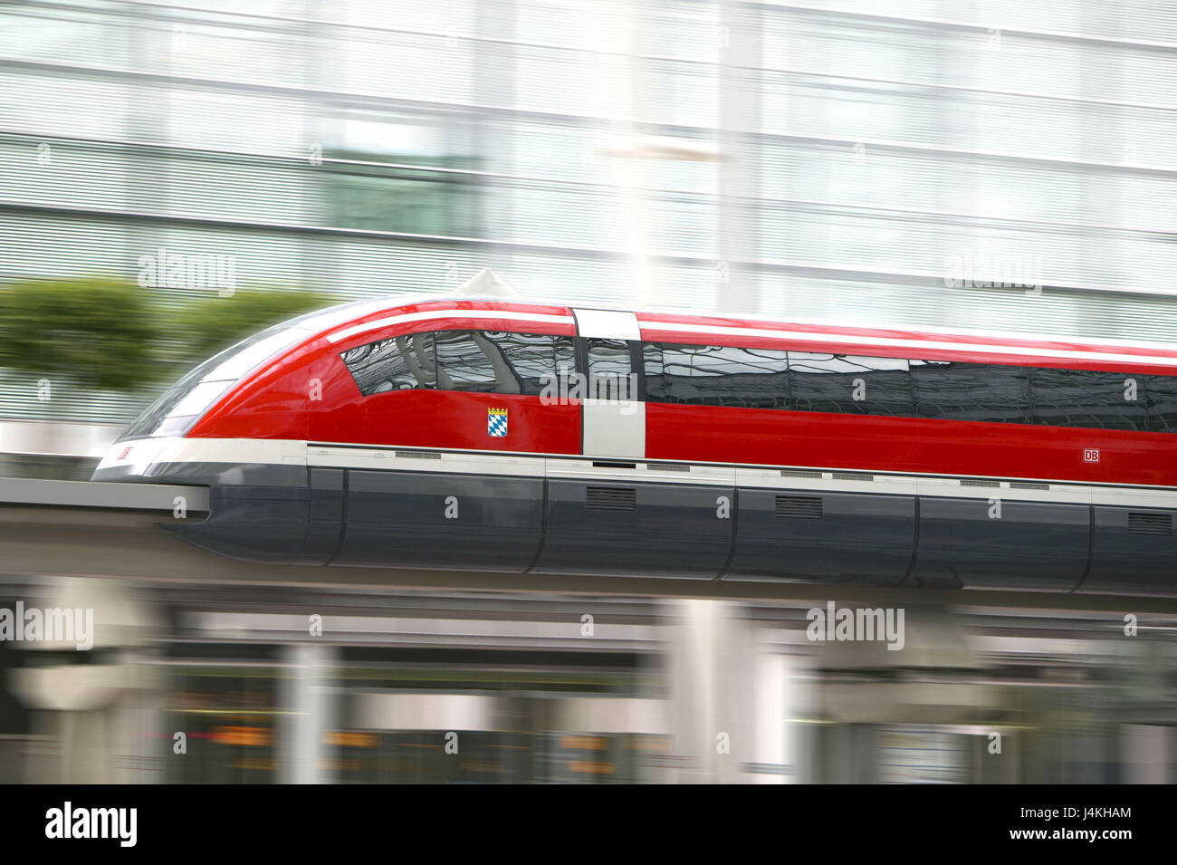 Germany, Bavaria, Munich, airport, magnet suspension railway ...