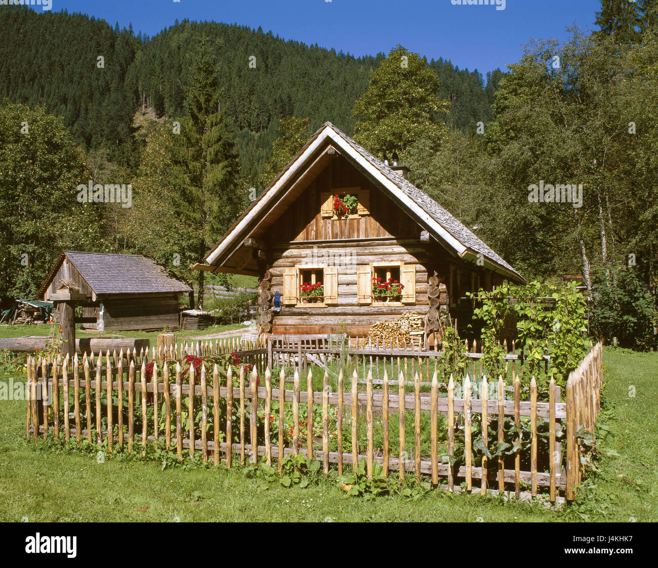 Austria, salt chamber property, Gosau, open-air museum Paarhof ...