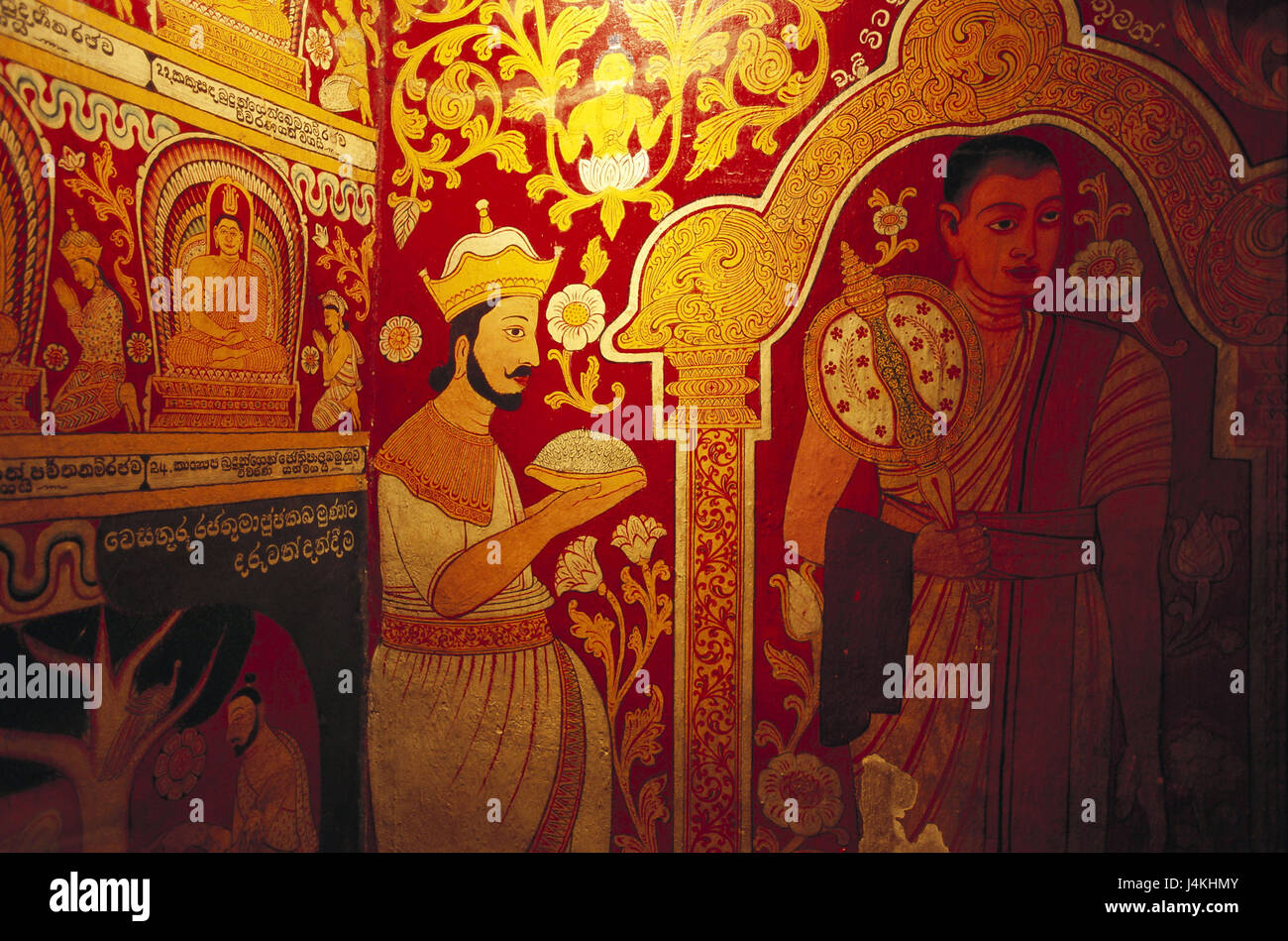 Sri lanka kandy wall painting hi-res stock photography and images - Alamy