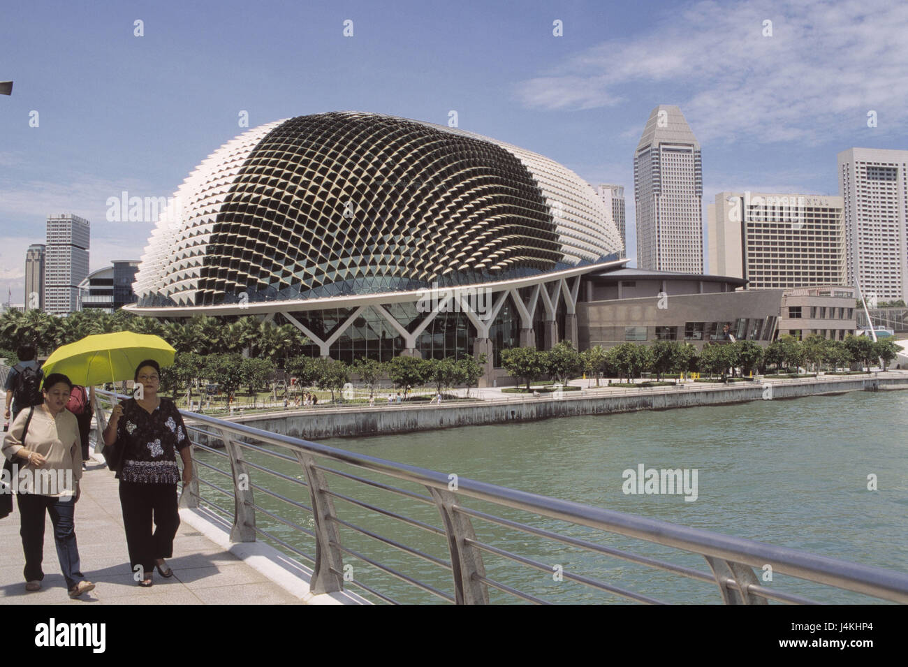 Singapore, town, Esplanade drive, Esplanade Theatres on the Bay ...