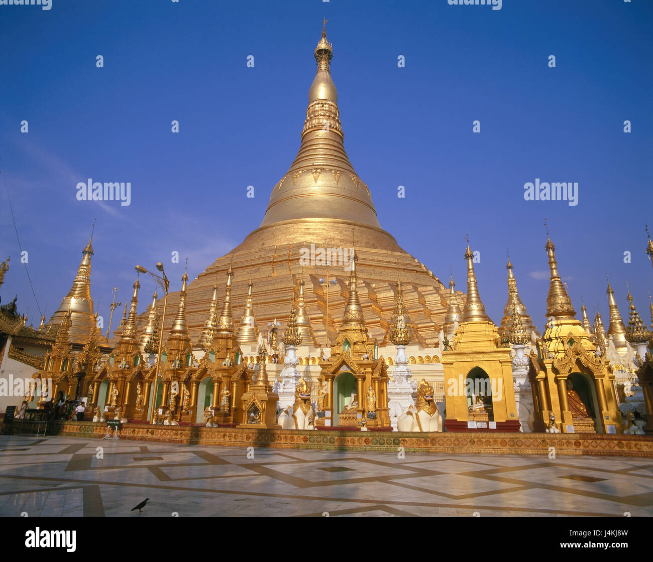 Burma, Rangoon, Shwedagon Paya pagoda Asia, South-East Asia, Indochina ...