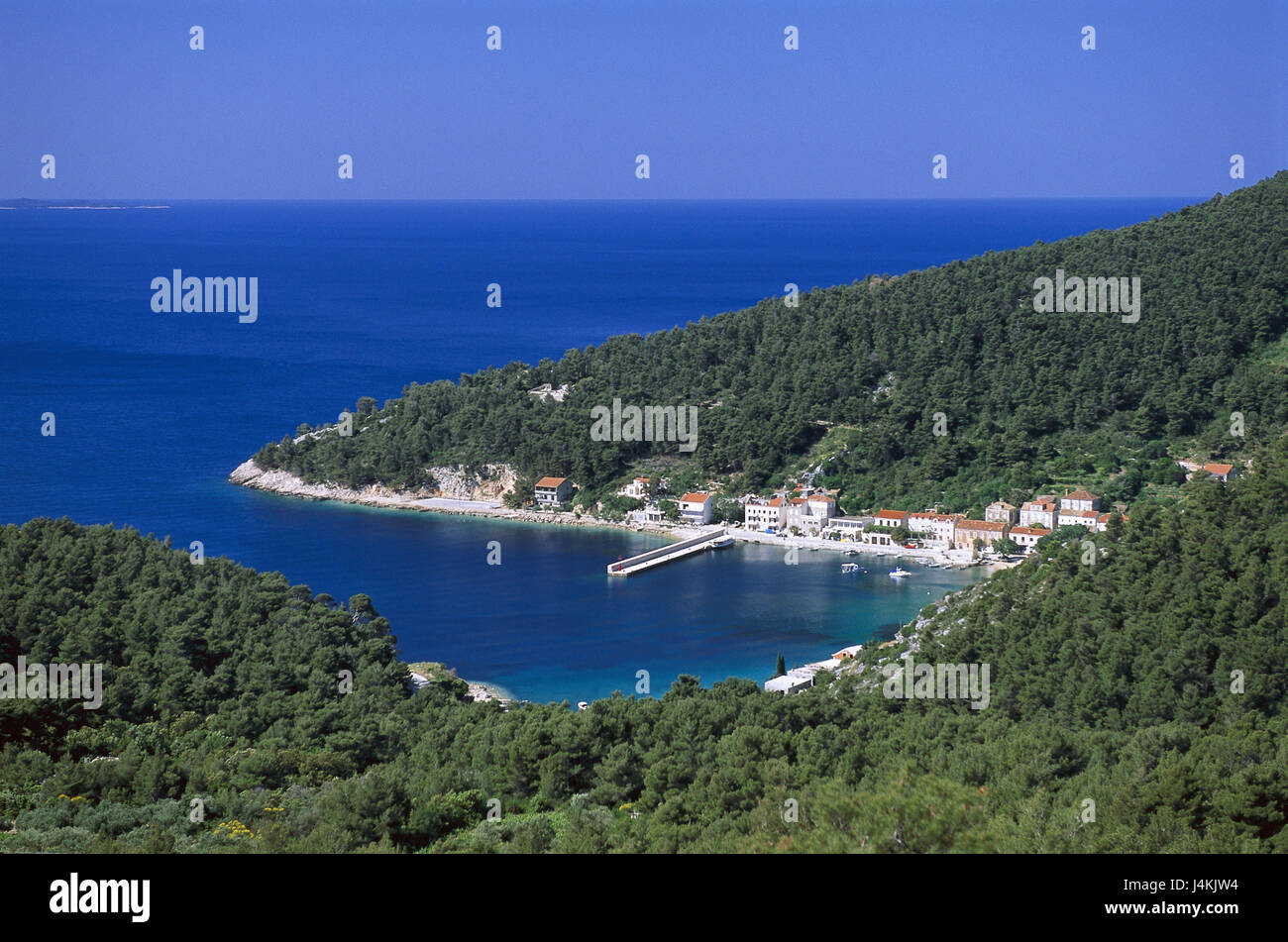 Croatia, peninsula Peljesac, coastal scenery, bay, place Europe ...