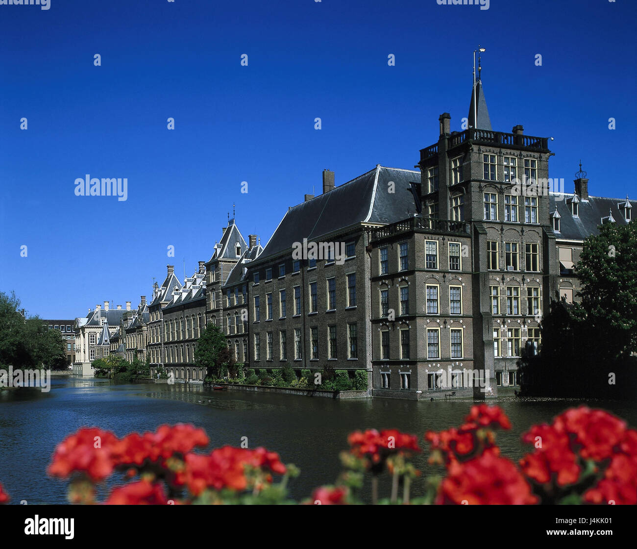 The Netherlands, Hague, town view Holland, town, Old Town, channel ...