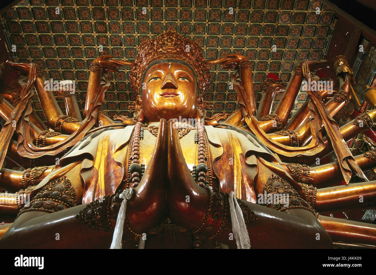 China, Hebei Province, Chengde, temple, Puning si, goddess Guanyin Asia ...