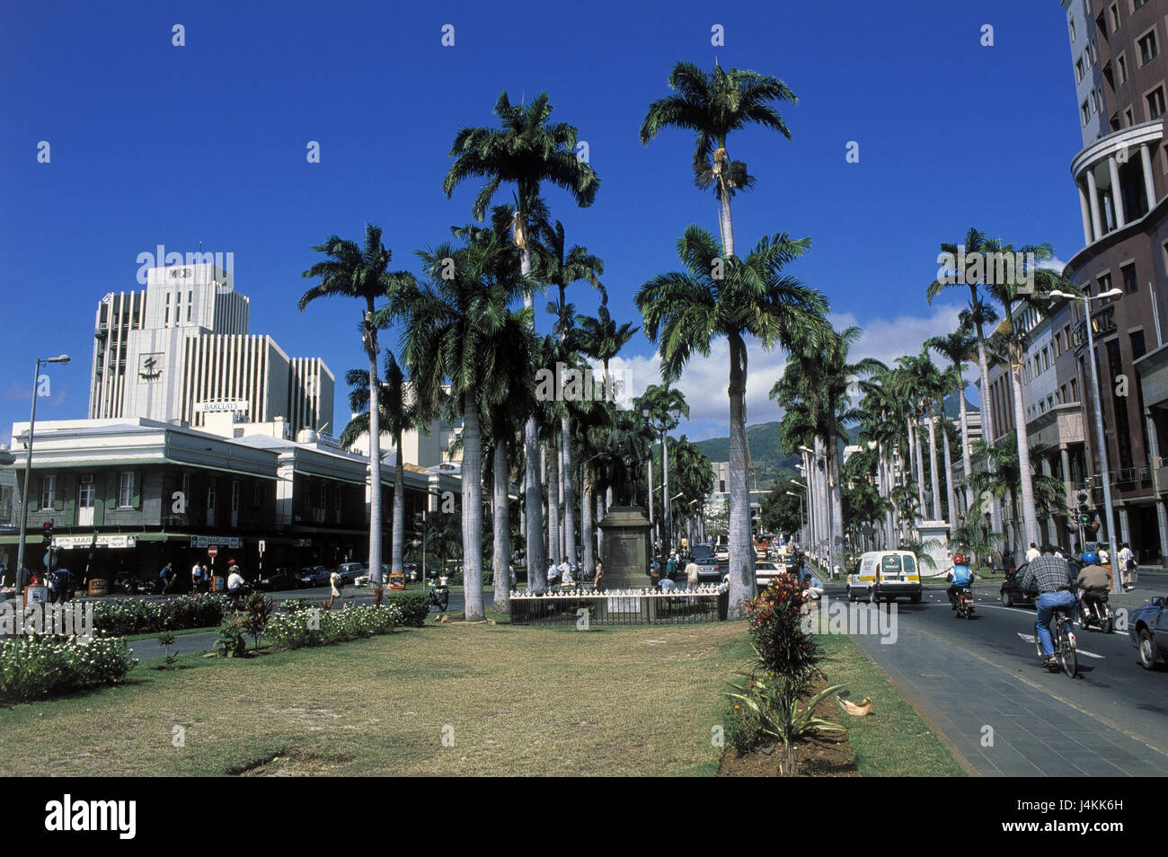 Mauritius, port Louis, town view, Palace D'Armes island state ...