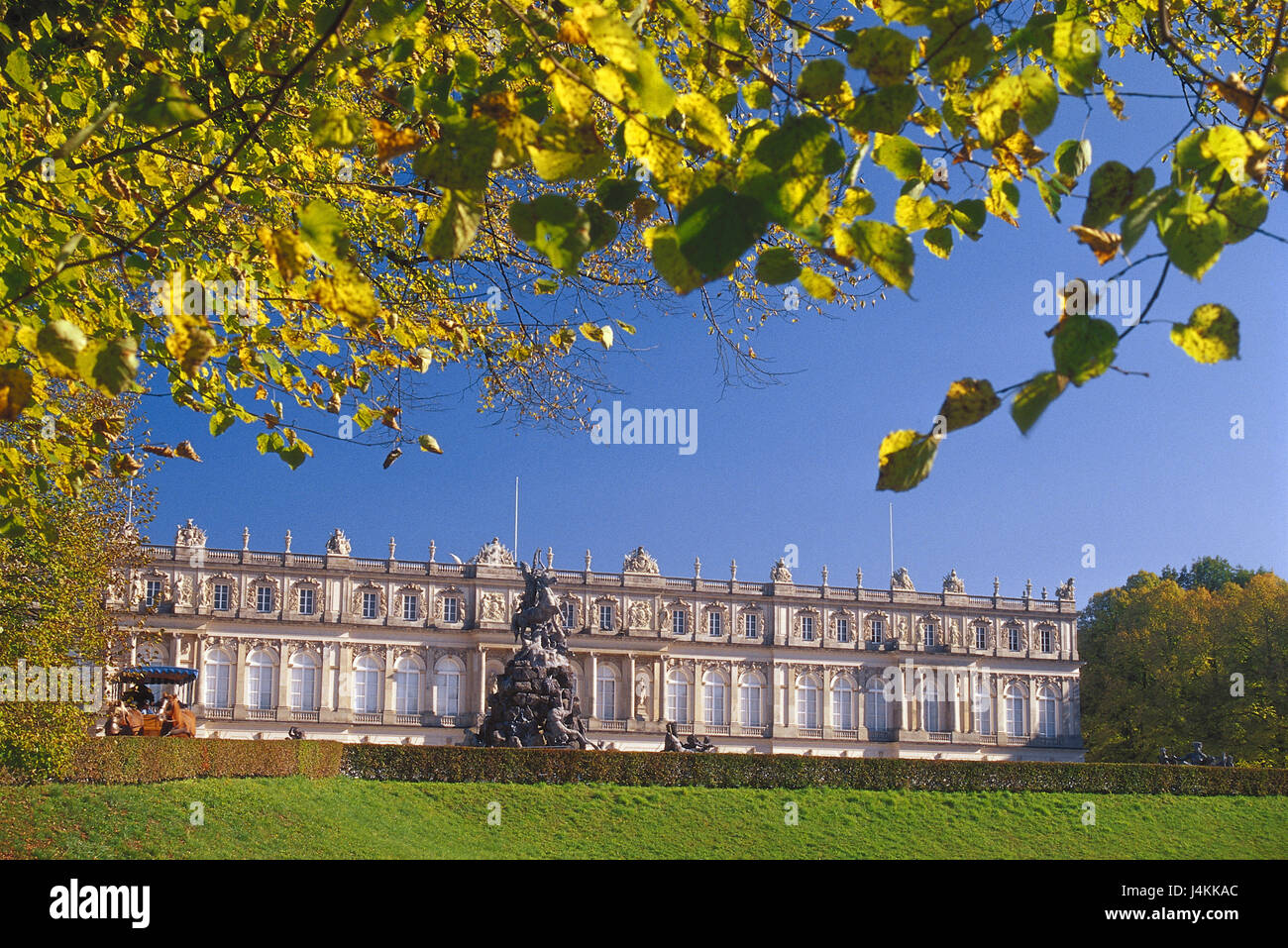 Germany, Upper Bavaria, Chiemgau, lock Lord's Lake Chiem, park Europe ...