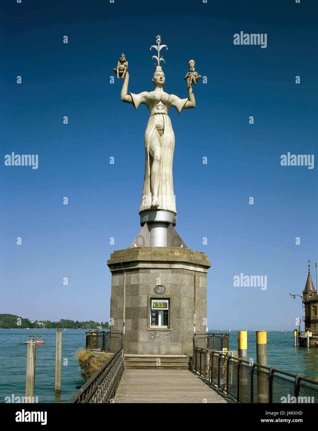 Germany, Constance, Lake of Constance, port entrance, Imperia-Statue ...