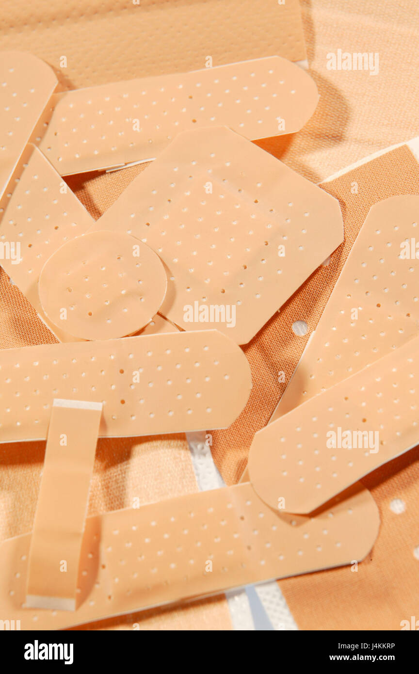 Plaster, forms, sizes, differently adhesive plaster, several, many ...